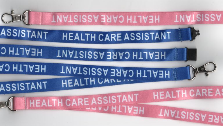 1 x HEALTH CARE ASSISTANT Printed Nursing Hospital Breakaway Safety ...