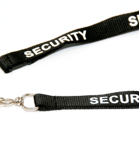Black SECURITY lanyards – Positiv ID