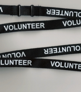 Black VOLUNTEER Lanyards – Positiv ID