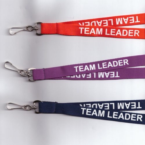 1 x TEAM LEADER Neck Strap Safety Lanyards – 3 Colours Available FREE ...