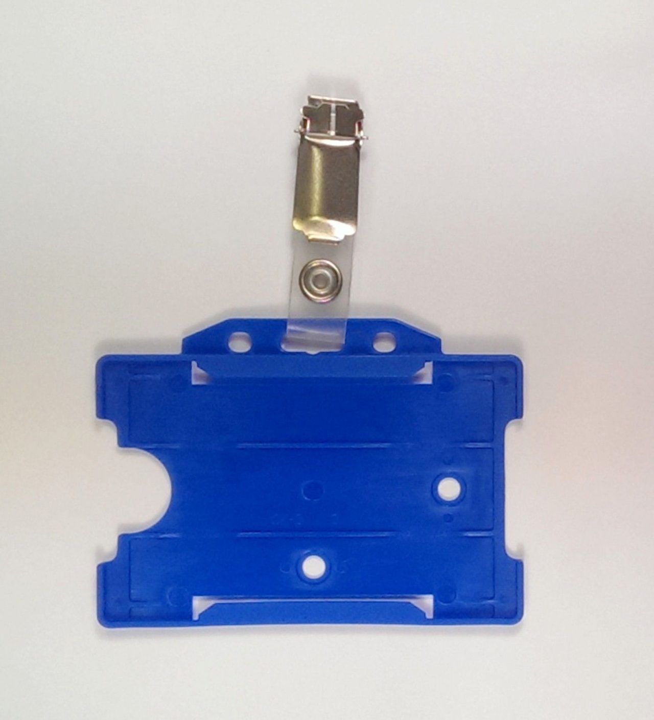 1 x Single Sided Rigid Card Holder & Strap Clip for ID Badge: FREE UK P ...